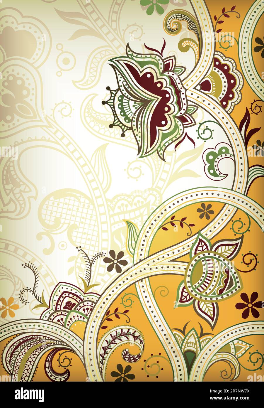 Illustration of abstract floral background in asia style Stock Vector ...