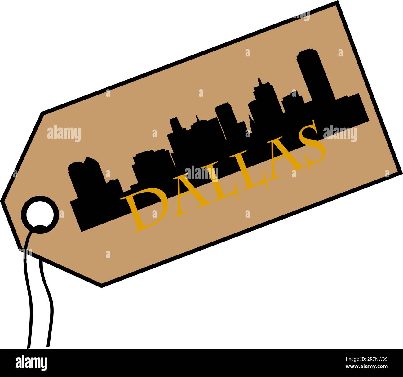 Downtown dallas skyline Stock Vector Images - Alamy