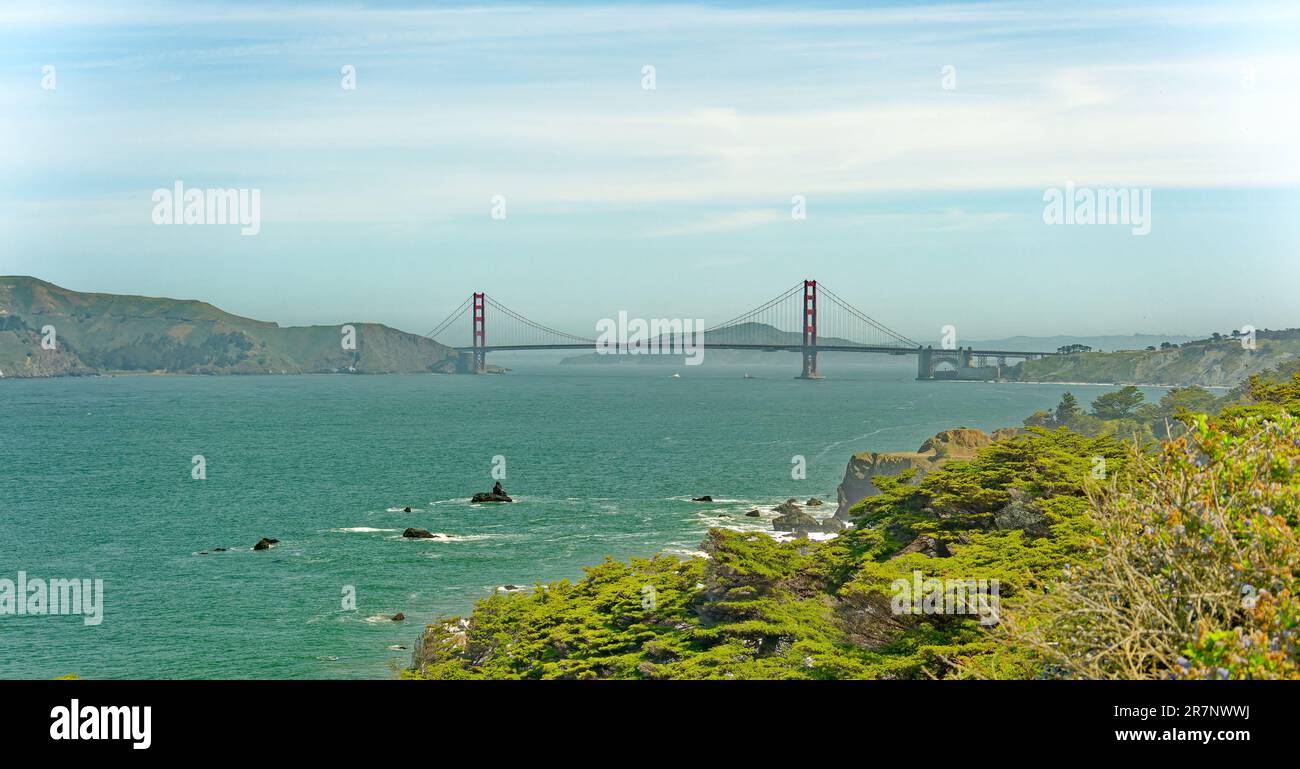 SAN FRANCISCO, CALIFORNIA - April 24, 2023: The Golden Gate Bridge is ...