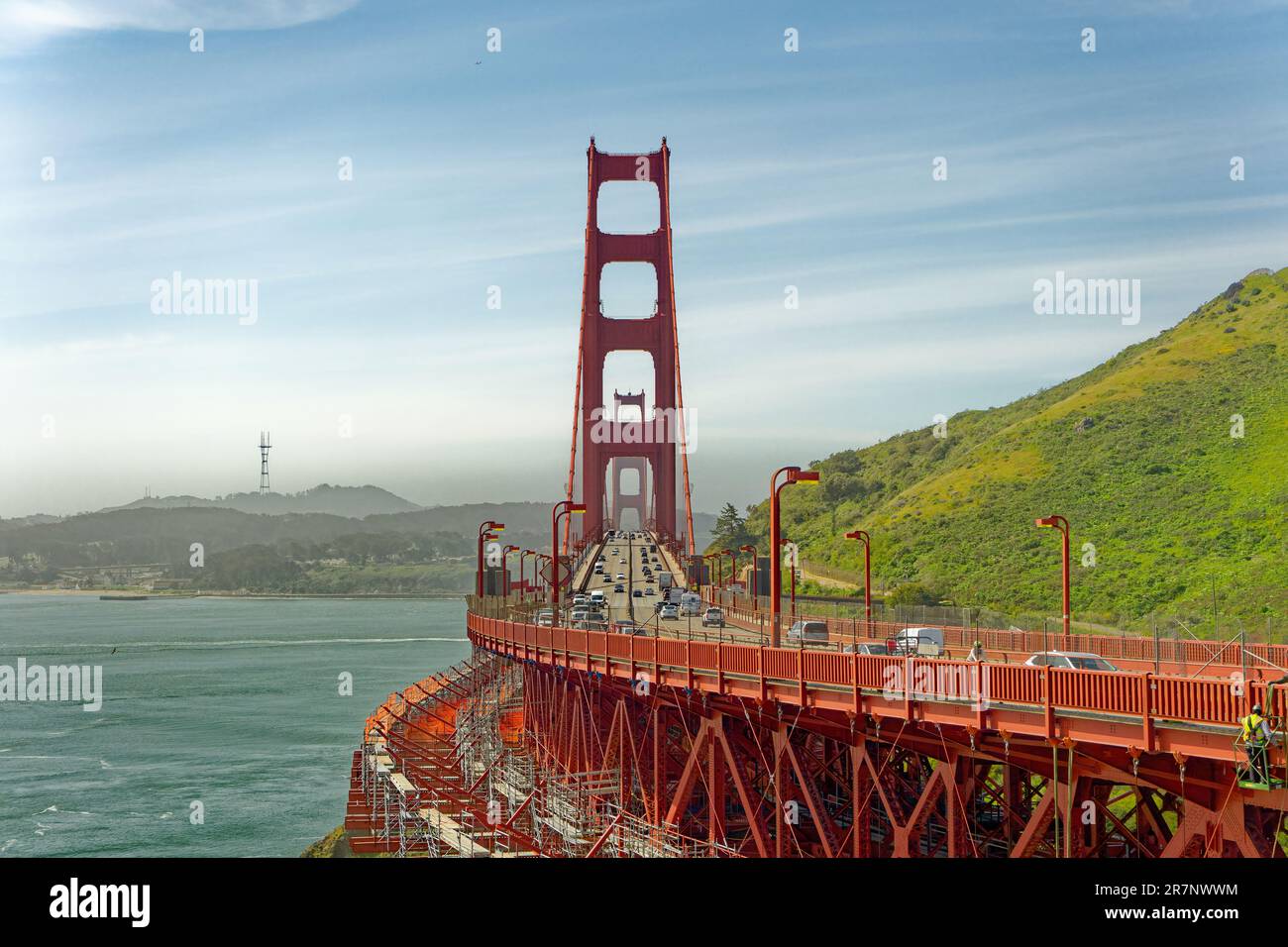 SAN FRANCISCO, CALIFORNIA - April 24, 2023: The Golden Gate Bridge is ...