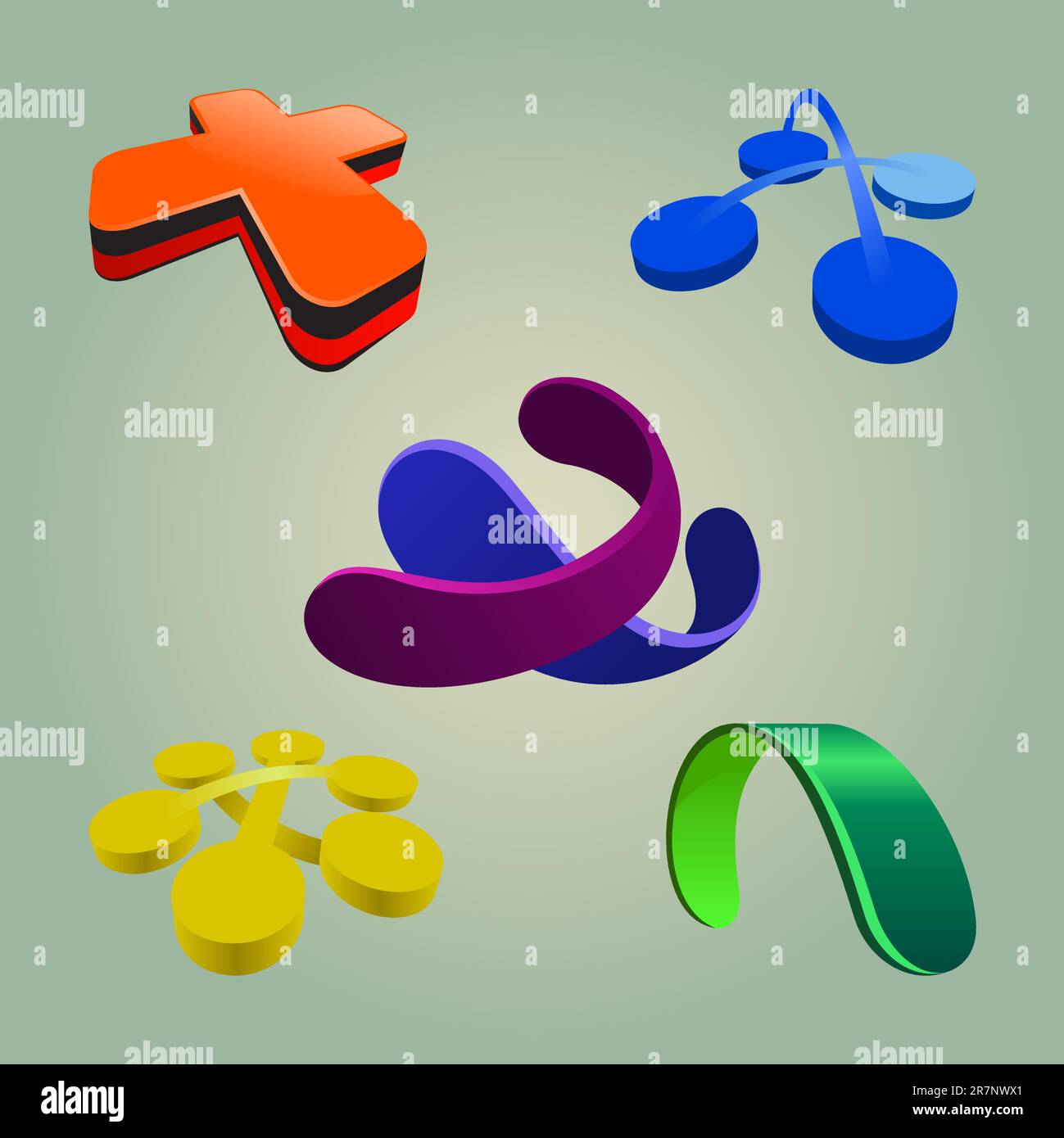 Angular shapes Stock Vector Images - Alamy