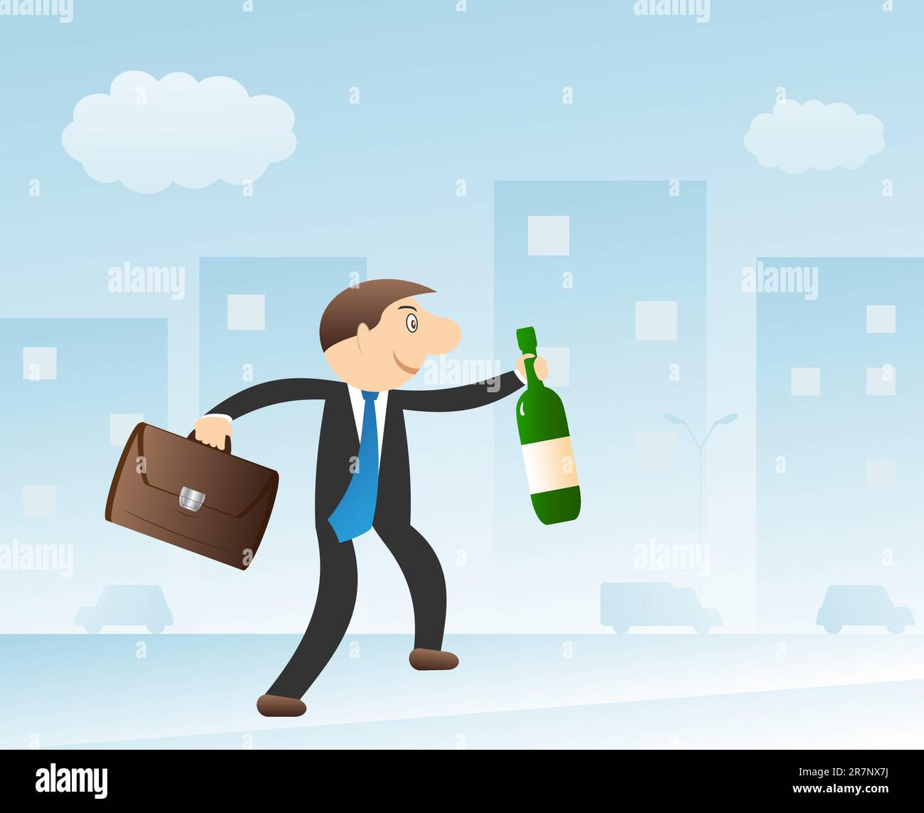 Happy man in jacket Stock Vector Images - Alamy