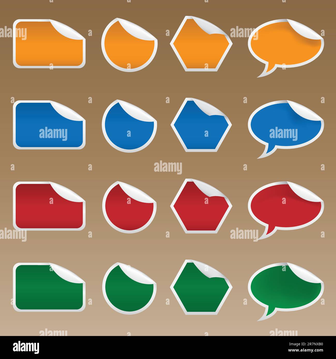 vector set of sticky note papers Stock Vector Image & Art - Alamy