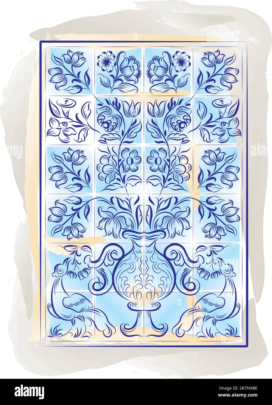 Mosaic small tiles Cut Out Stock Images & Pictures - Alamy