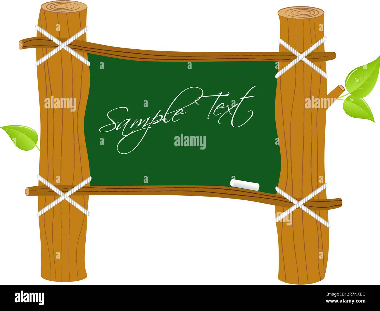 A blackboard. Vector illustration, isolated on a white Stock Vector ...