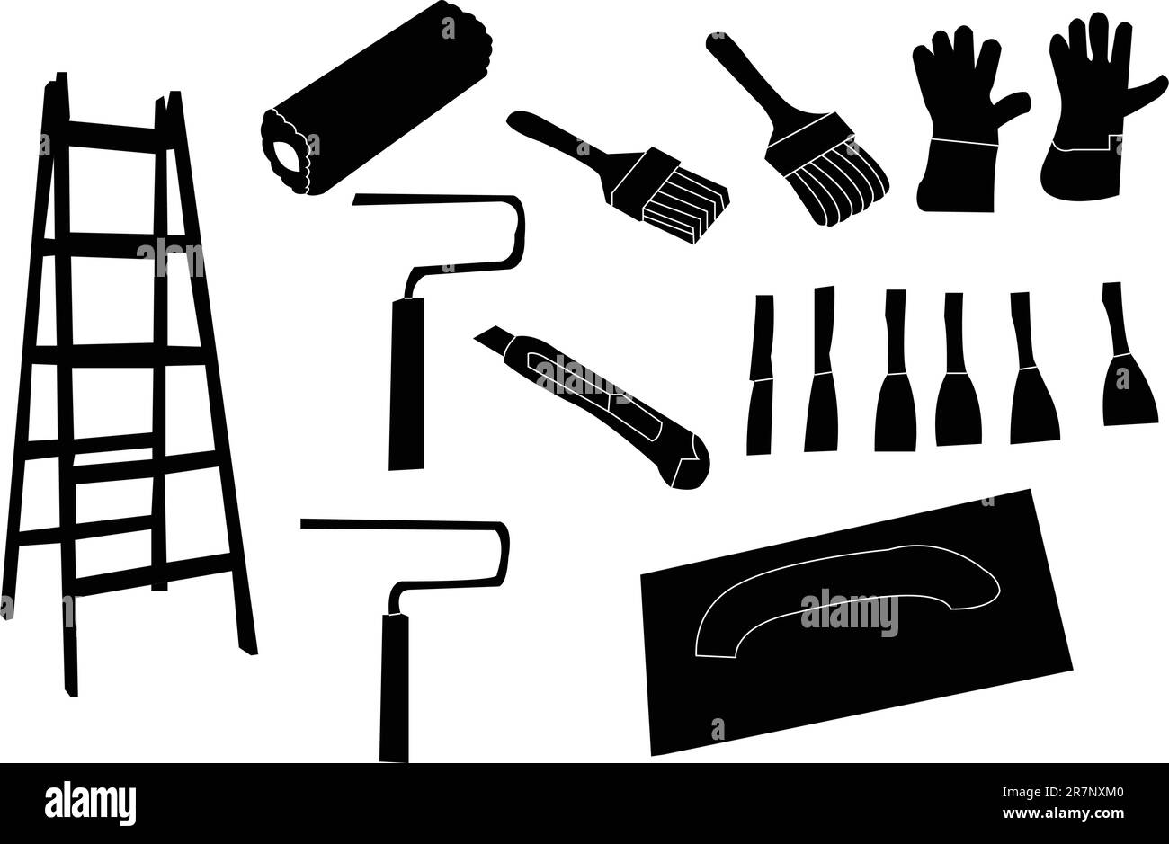 illustration of tools for painting - vector Stock Vector Image & Art ...