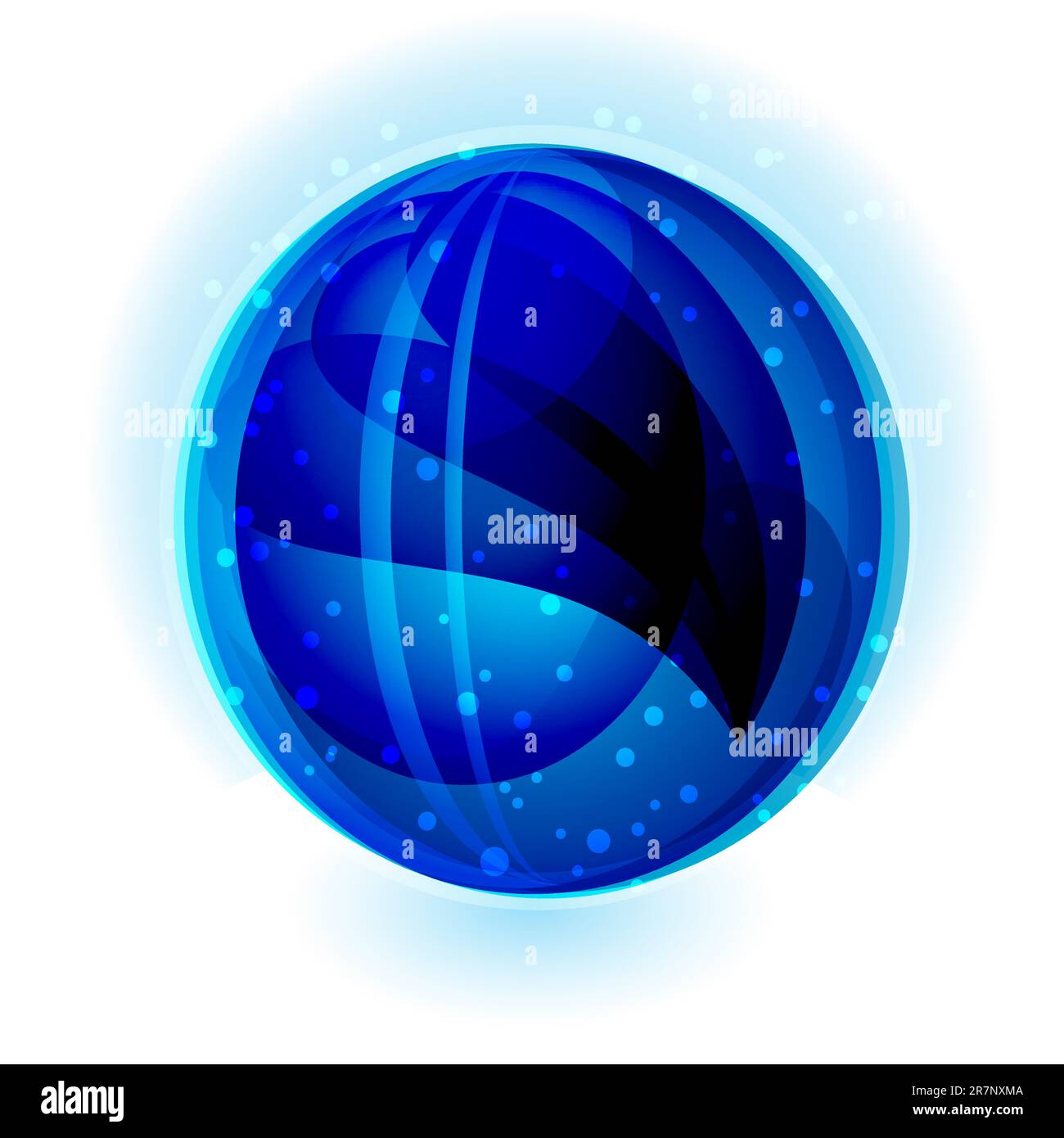 vector abstract blue sphere, eps 10 Stock Vector Image & Art - Alamy