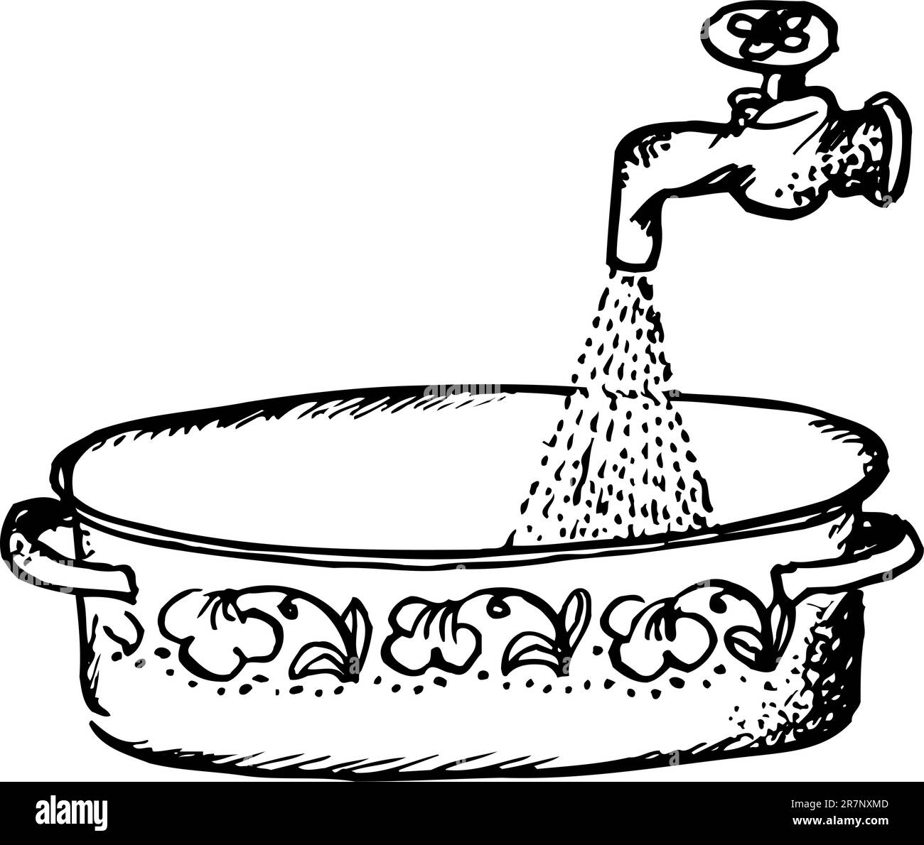 Water filling pan Stock Vector Image & Art - Alamy