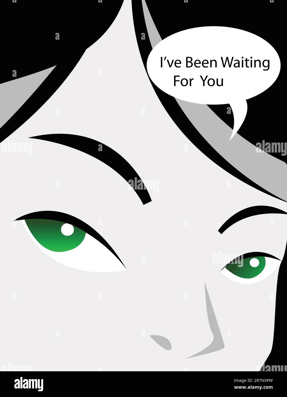 talking comic girl Stock Vector Image & Art - Alamy