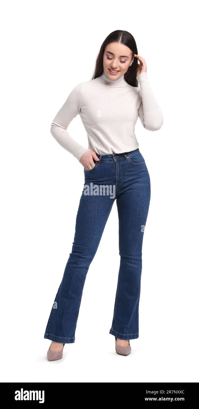 Woman tight jeans Cut Out Stock Images & Pictures - Alamy