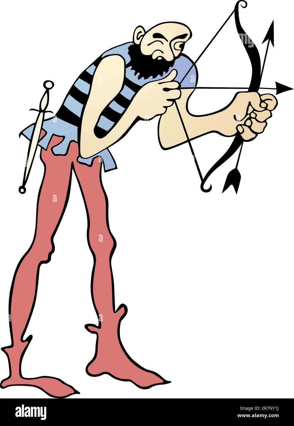 Medieval archer drawing hi-res stock photography and images - Alamy