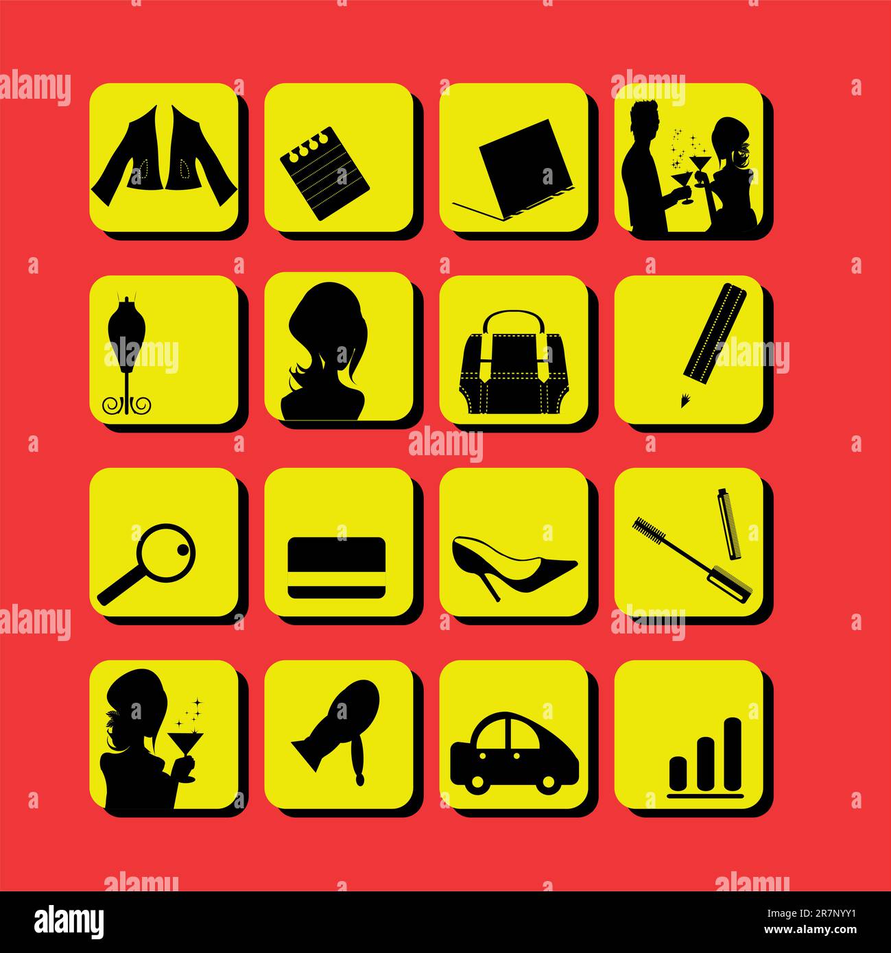 Female business icons Stock Vector Image & Art - Alamy