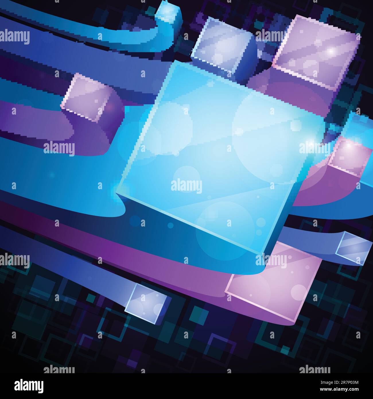 Cool 3d background aqua Stock Vector Images - Alamy