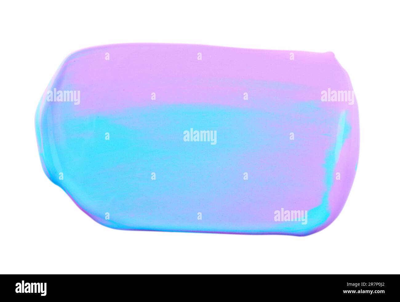 Purple and pink paint samples on white background, top view Stock Photo ...