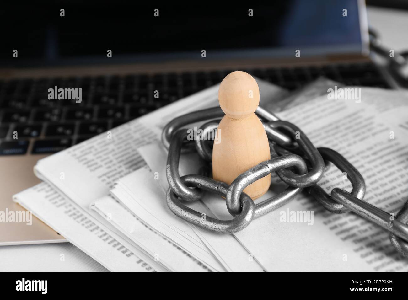 Chained figure hi-res stock photography and images - Alamy