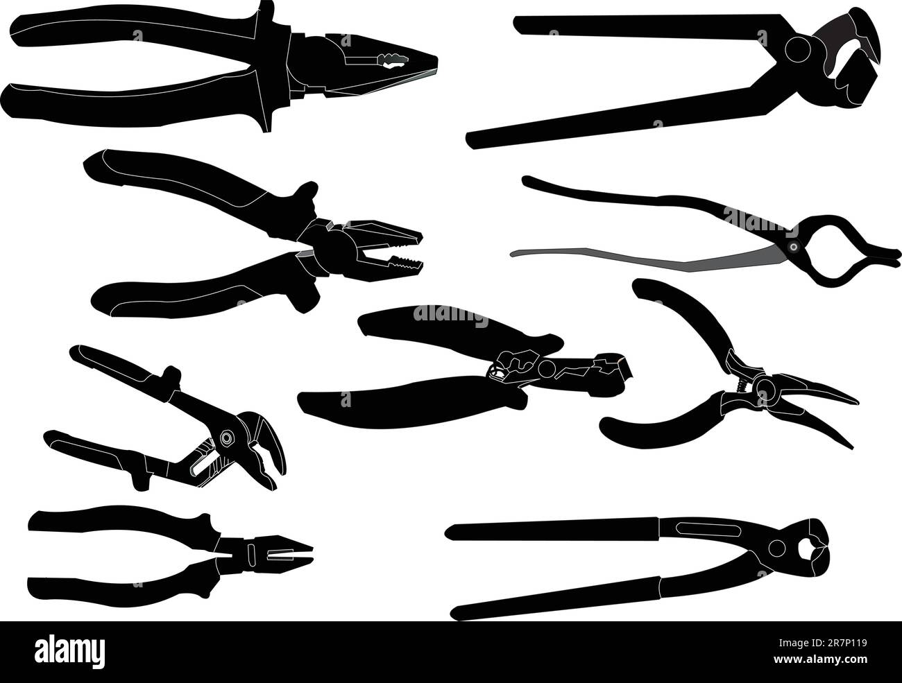 pincers collection - vector Stock Vector Image & Art - Alamy