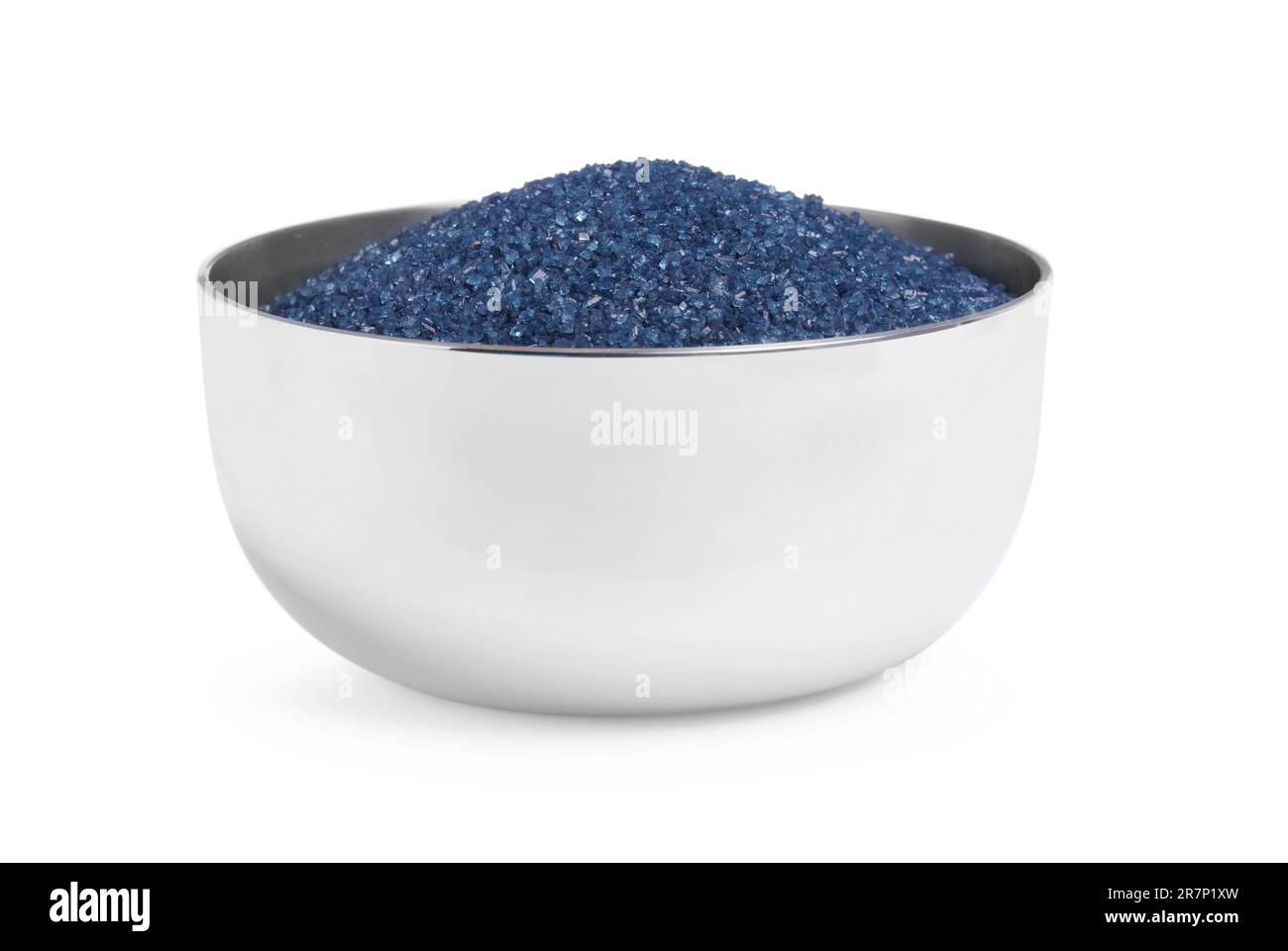 Bowl with blue food coloring isolated on white Stock Photo - Alamy