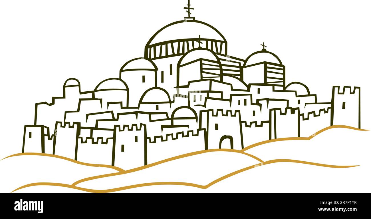 Desert landscape in arabian Stock Vector Images - Alamy