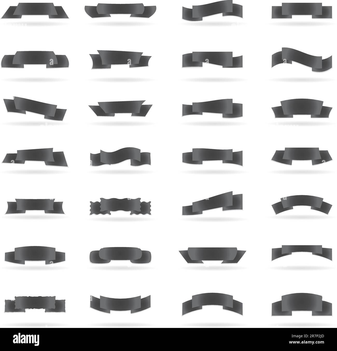 Vector set Heraldic ribbons Stock Vector Image & Art - Alamy