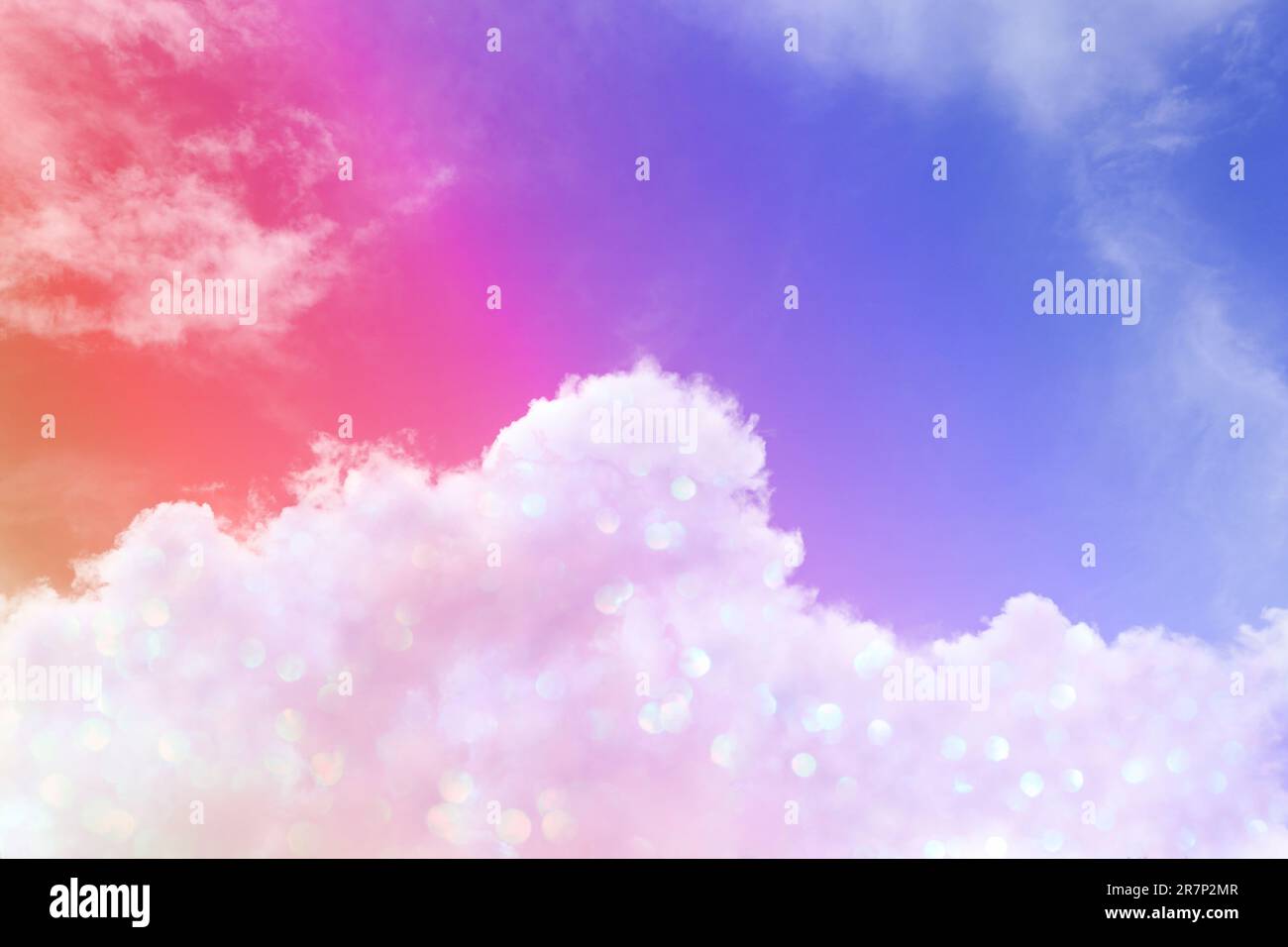 Group pink light blue clouds hi-res stock photography and images - Alamy