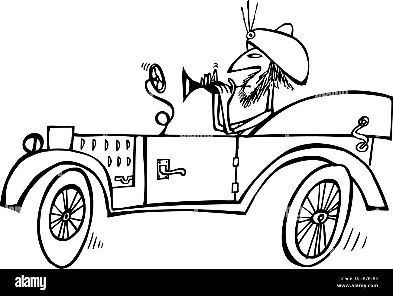 Car transportation in road Black and White Stock Photos & Images - Alamy