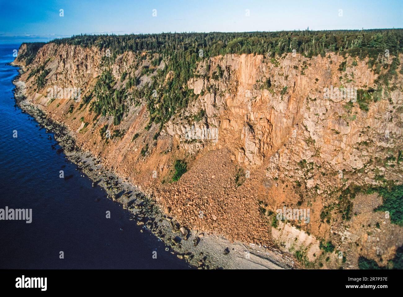 Aerial of the Grand Manan Island cliffs, New Brunswick, Canada Stock Photo - Alamy