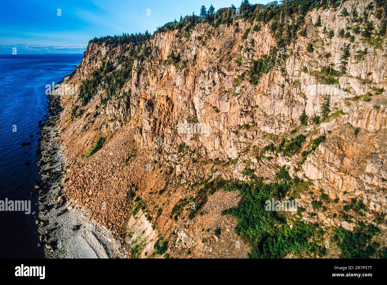 Aerial of the Grand Manan Island cliffs, New Brunswick, Canada Stock Photo - Alamy