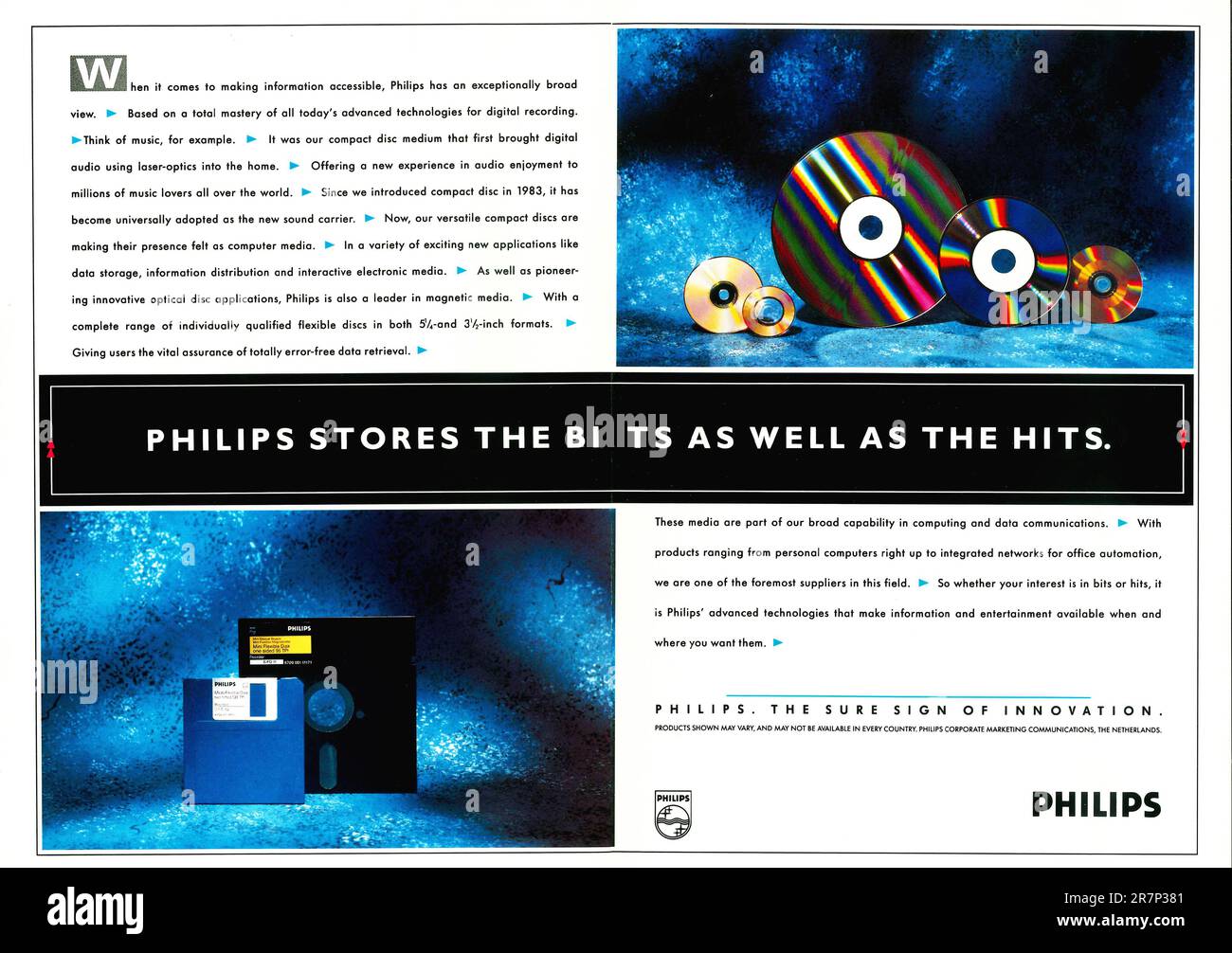 Philips laser disc, Philips compact disk, Philips magnetic media ...