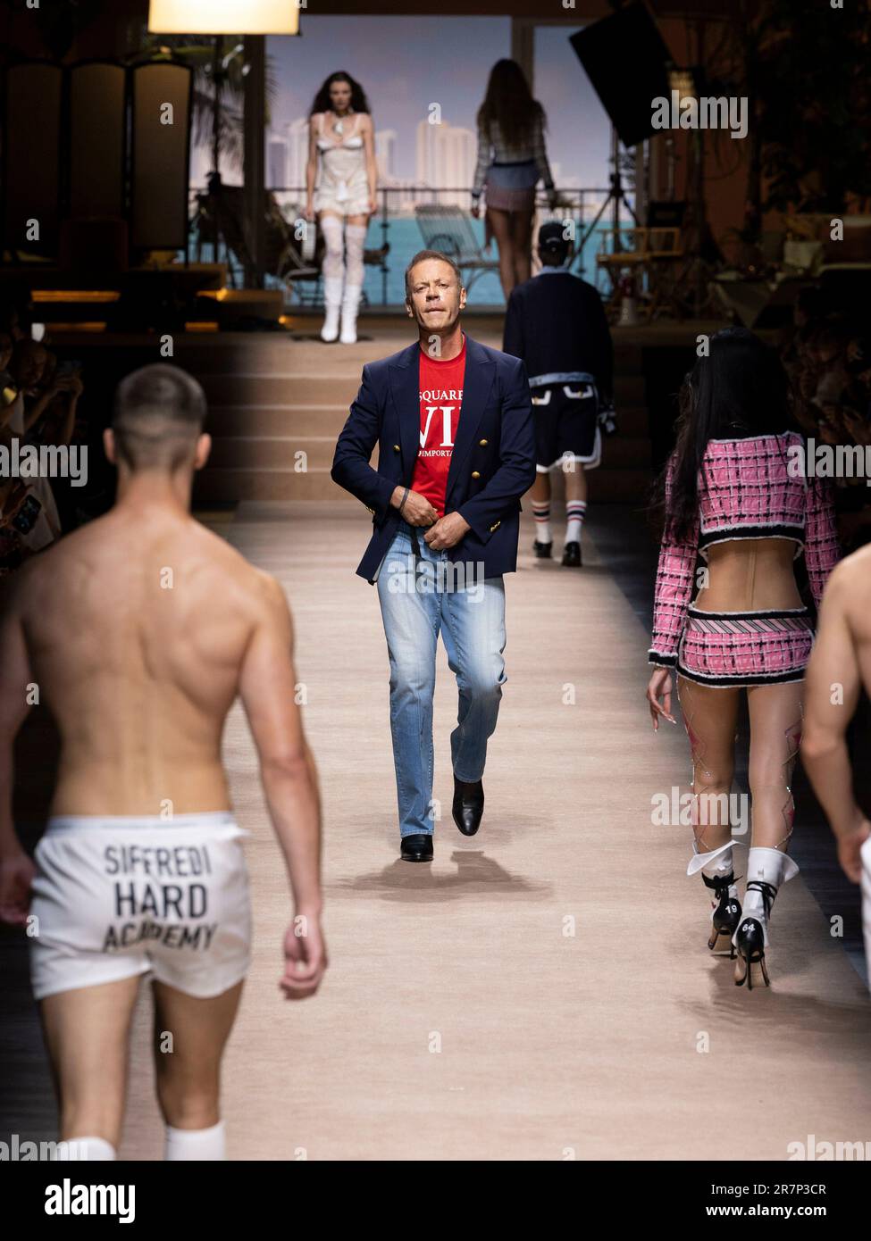 Rocco Siffredi at DSQUARED2 Spring Summer 2024 Runway during Milan ... Rocco Siffredi at DSQUARED2 Spring Summer 2024 Runway during Milan ...