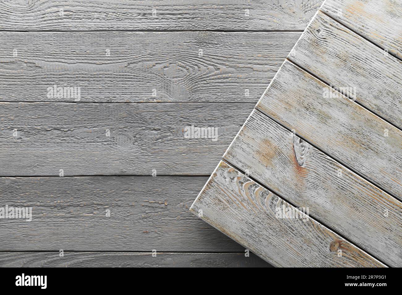 Rustic wooden surfaces as background, top view Stock Photo - Alamy