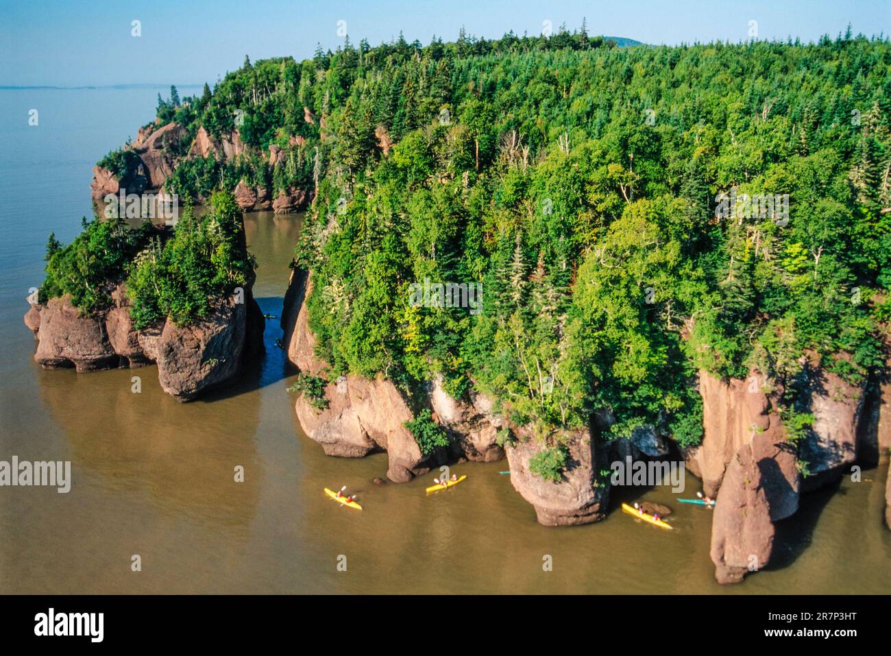 Aerial of Hopewell Rocks, New Brunswick, Canada Stock Photo - Alamy