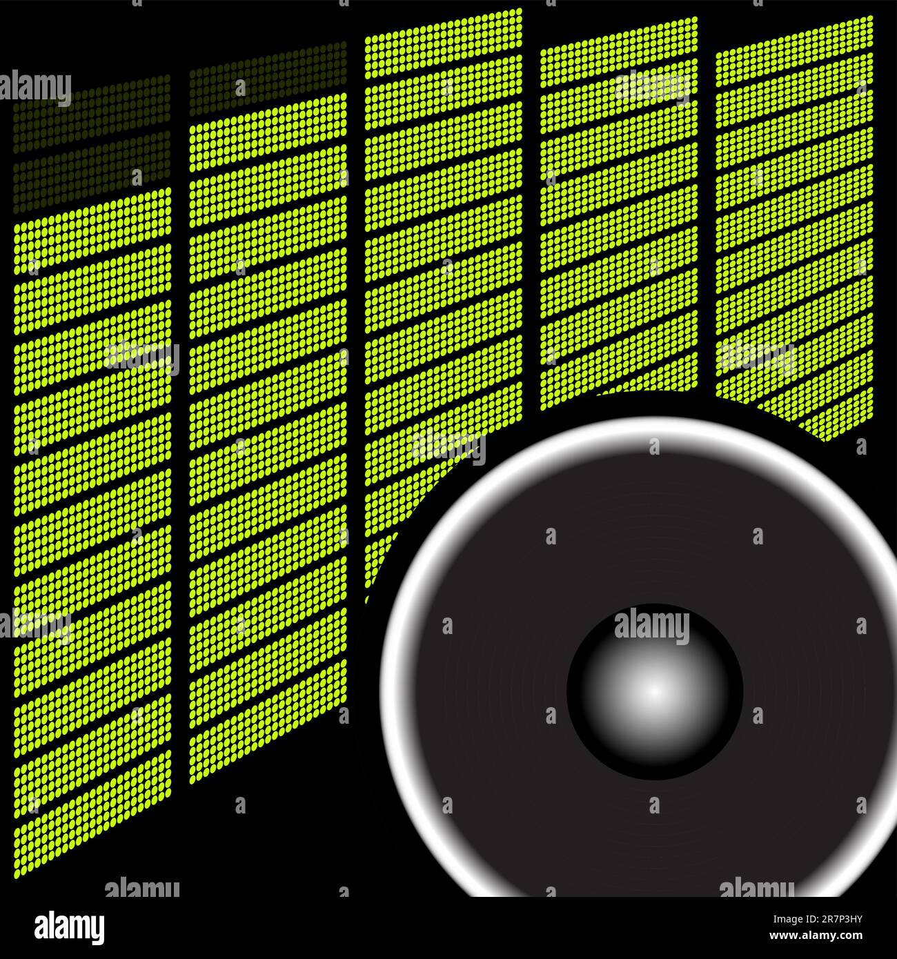 Party Background - Loudspeaker and Graphic Equalizer Stock Vector Image ...