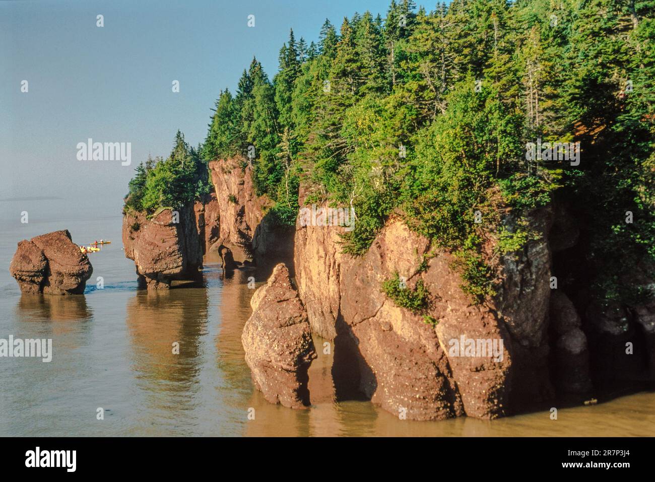 Aerial of Hopewell Rocks, New Brunswick, Canada Stock Photo - Alamy