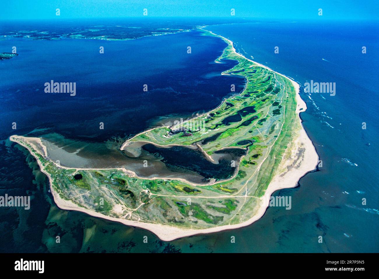 Aerial of Bouctouche, The Irving Eco-Centre, New Brunswick, Canada ...