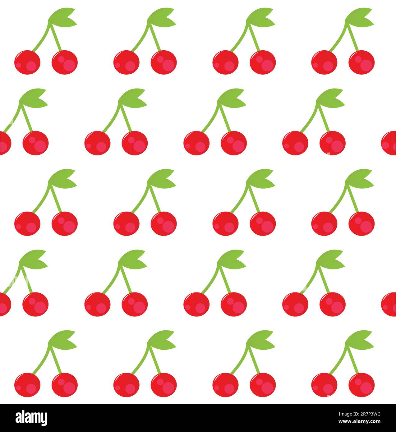 Stylized Cherry vector pattern. Vector Illustration Stock Vector Image ...