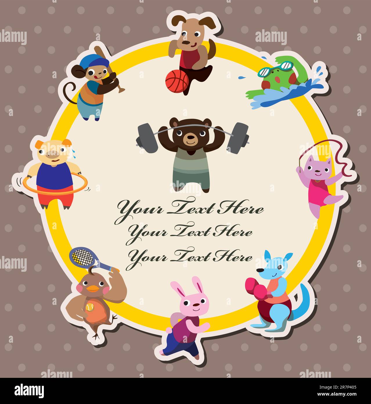 Frog gymnastics Stock Vector Images - Alamy