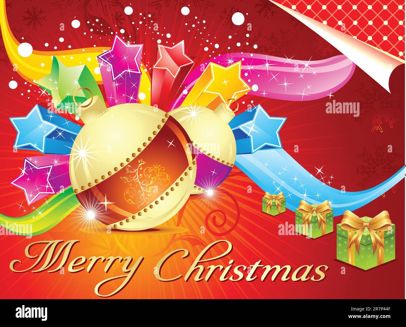 abstract colorful christmas background vector illustration Stock Vector ...