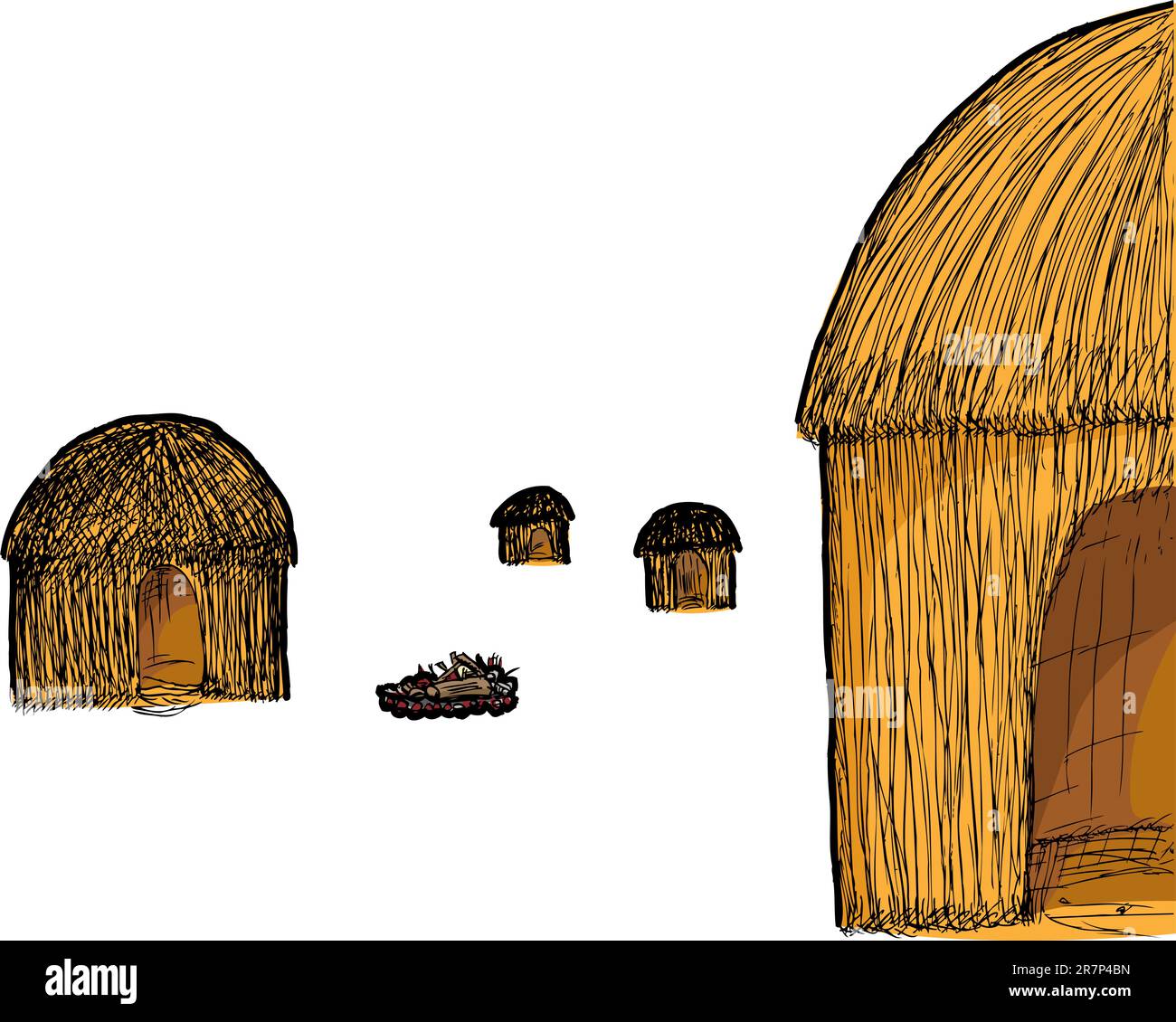 Building bonfire Stock Vector Images - Alamy