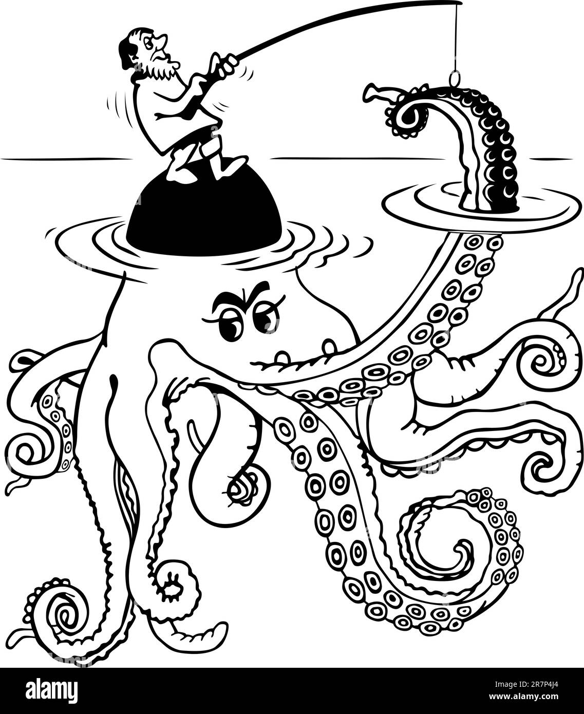 Stone in water on Stock Vector Images - Alamy