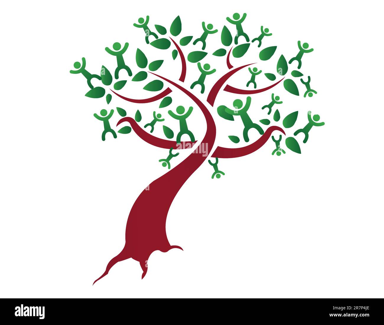 Family tree, relatives illustration design isolated over a white ...