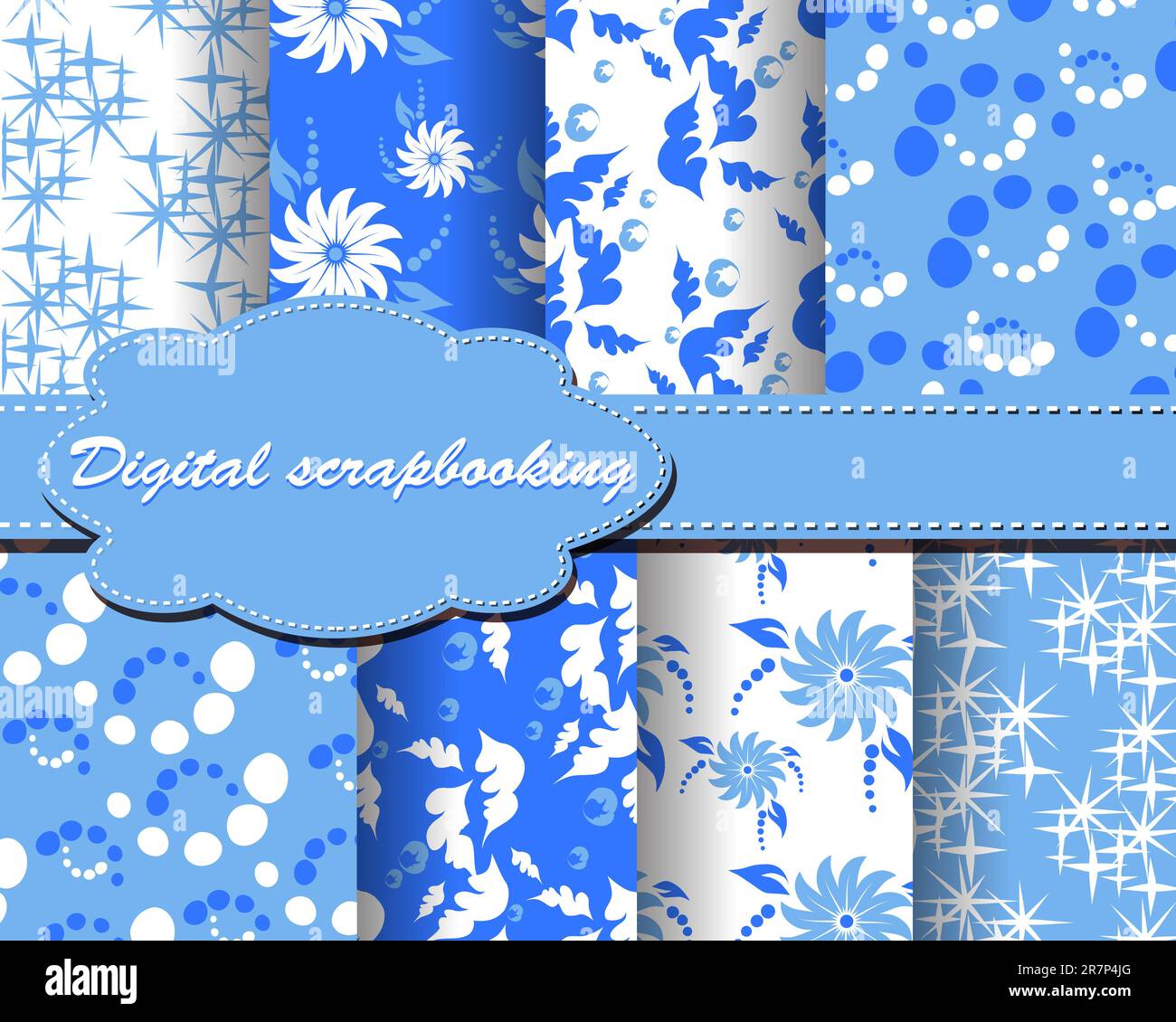 set of vector paper for scrapbook Stock Vector Image & Art - Alamy