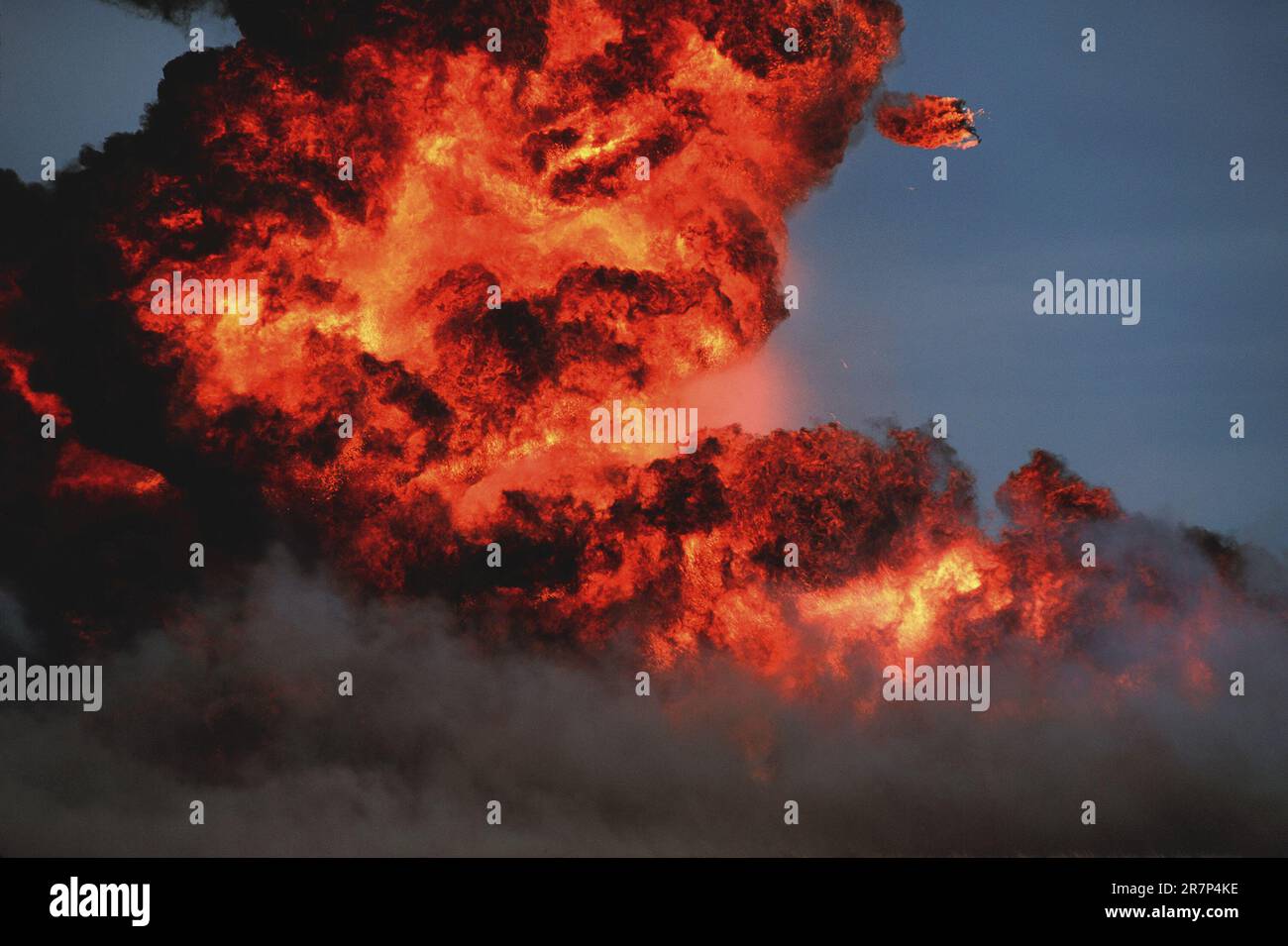 Image of huge fireball explosion Stock Photo - Alamy