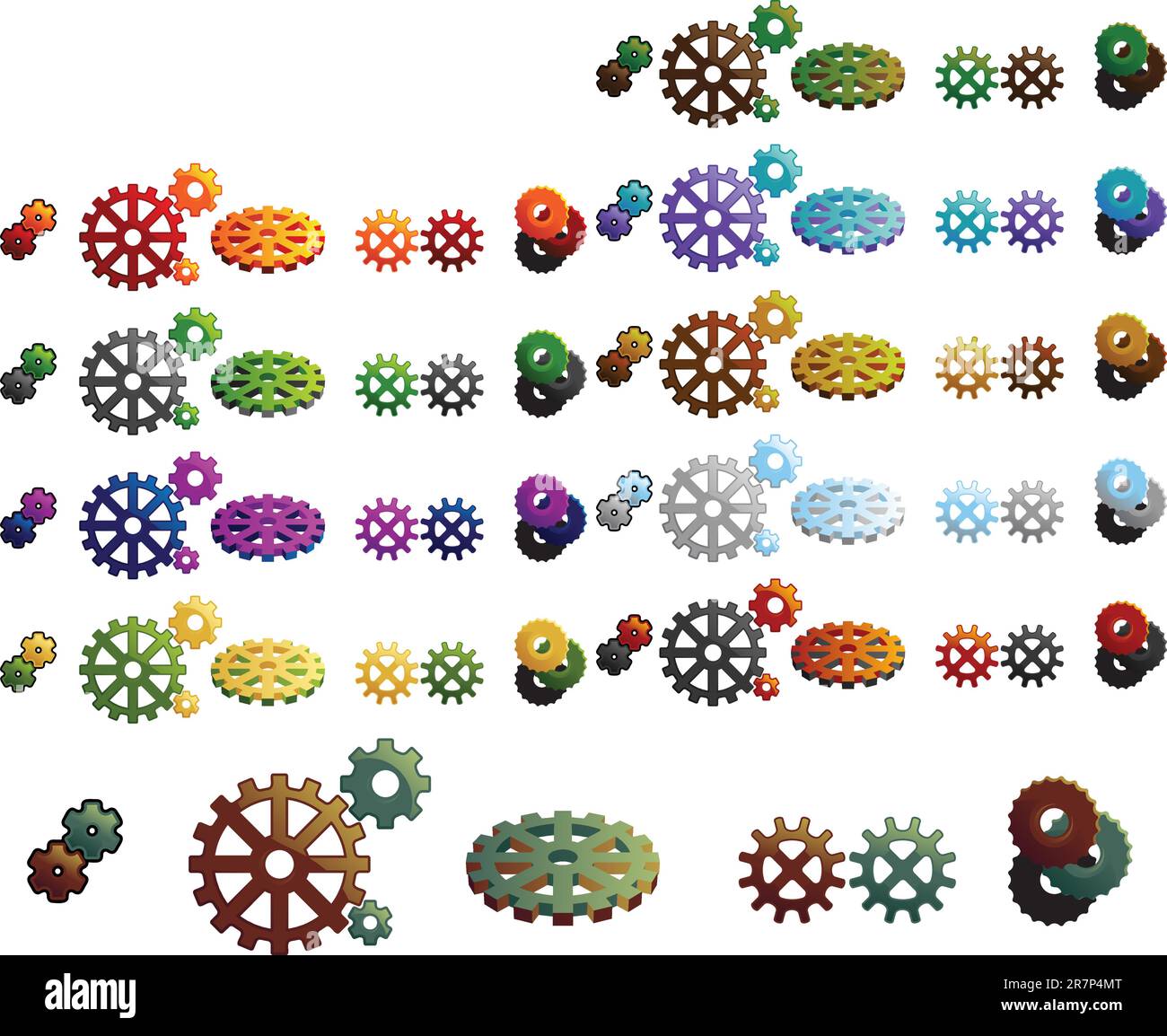 set of 50 gear systems Stock Vector Image & Art - Alamy