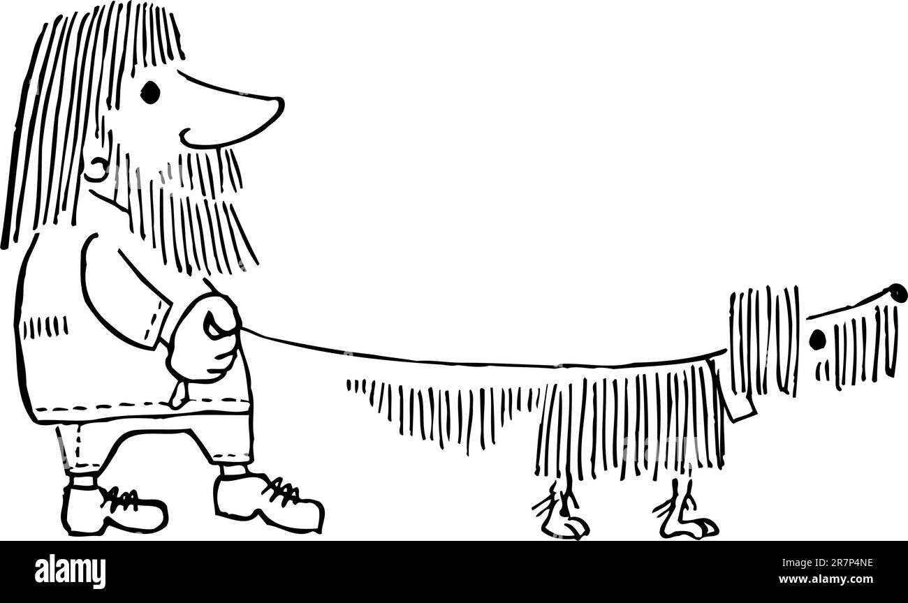 Man and dog and walking Cut Out Stock Images & Pictures - Alamy