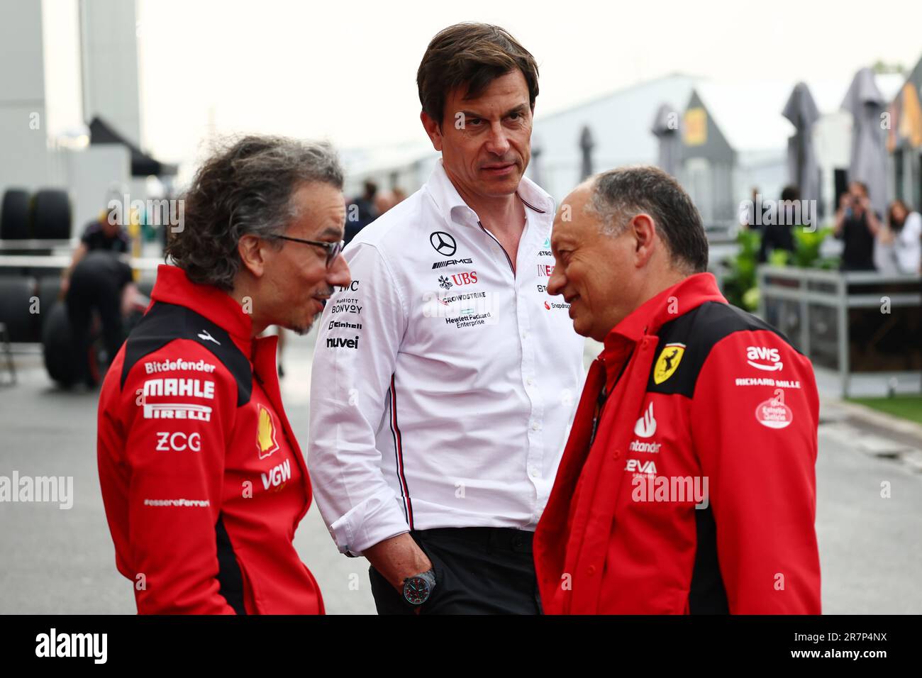 Toto wolff and fred vasseur hi-res stock photography and images - Alamy