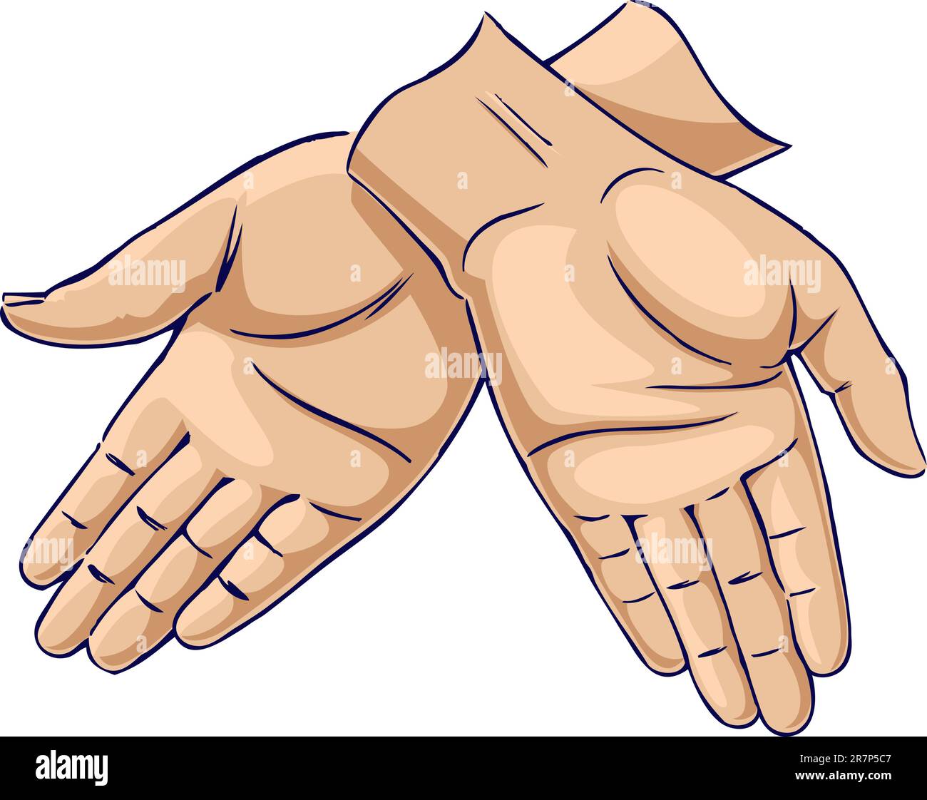 Hands crossed in a downward fashion. Used in aircraft taxiing to cease ...