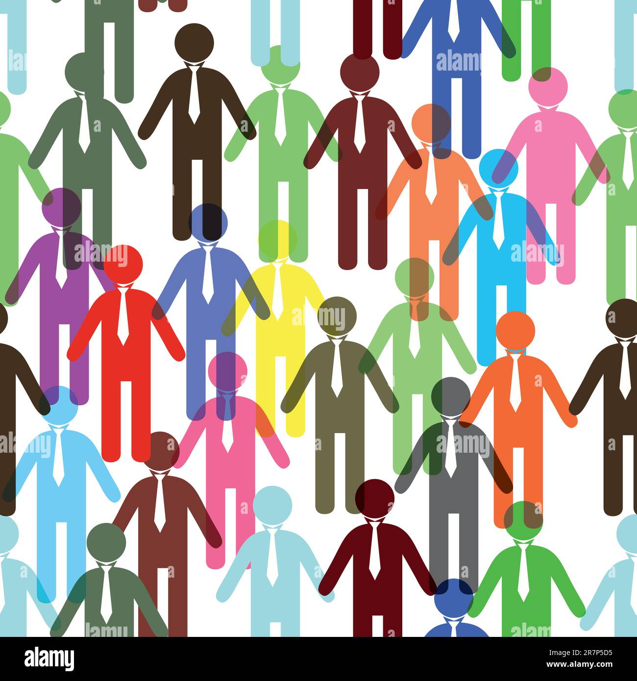 Team work icon. Business seamless background, friendship communication ...