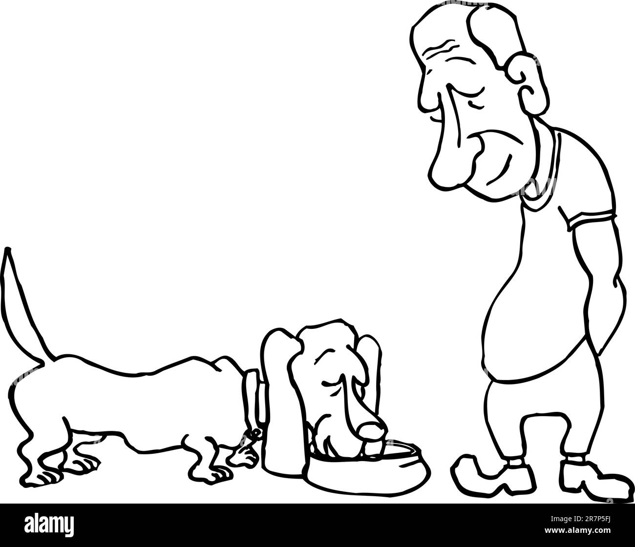 Man eating animal Stock Vector Images - Alamy