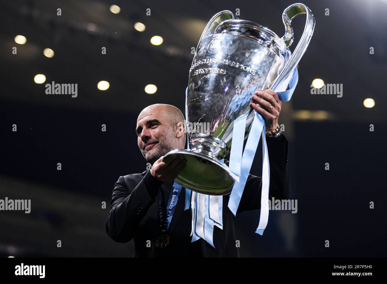 Pep guardiola trophy hi-res stock photography and images - Alamy