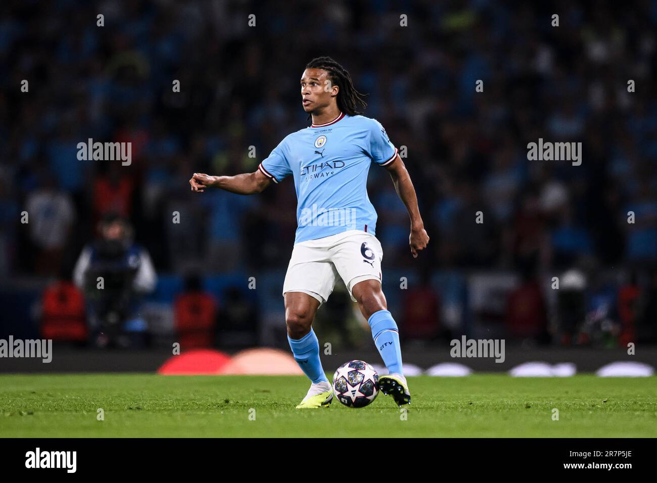 Istanbul, Turkey. 10 June 2023. Nathan Ake of Manchester CIty FC in ...